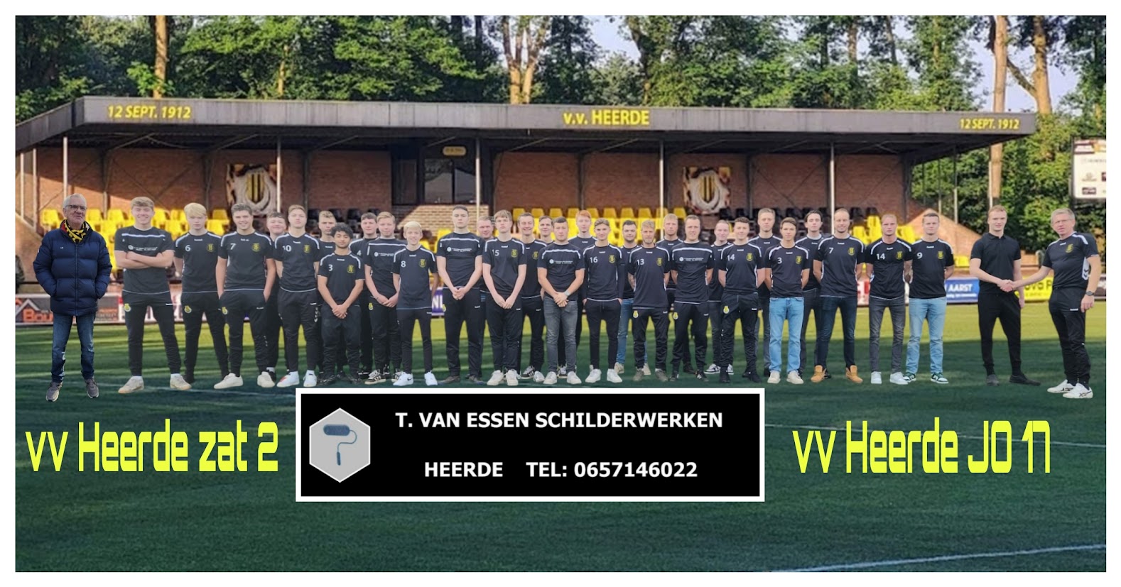 Kledingsponsor voor v.v. Heerde zat 2 en v.v. Heerde JO17 | VV Heerde