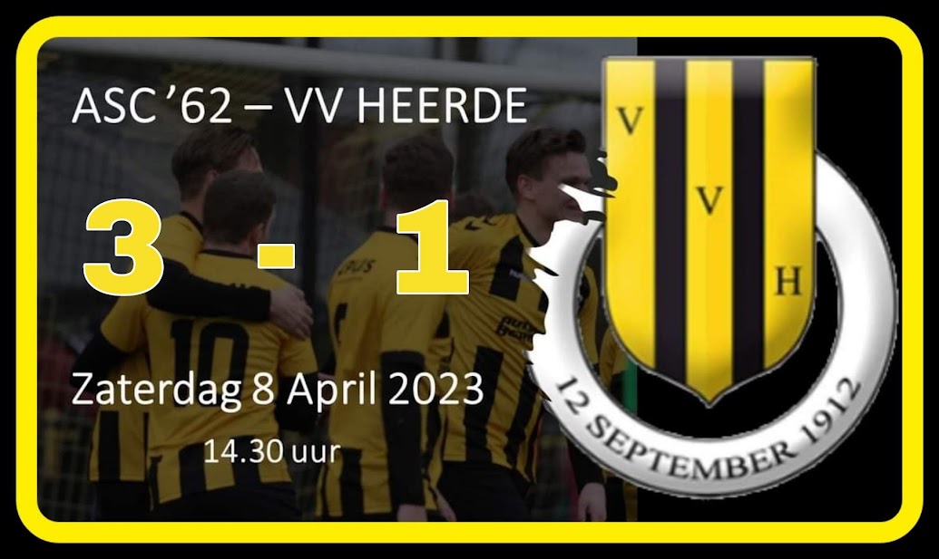 Onherkenbaar Heerde verliest bij ASC ‘62: 3-1 | VV Heerde